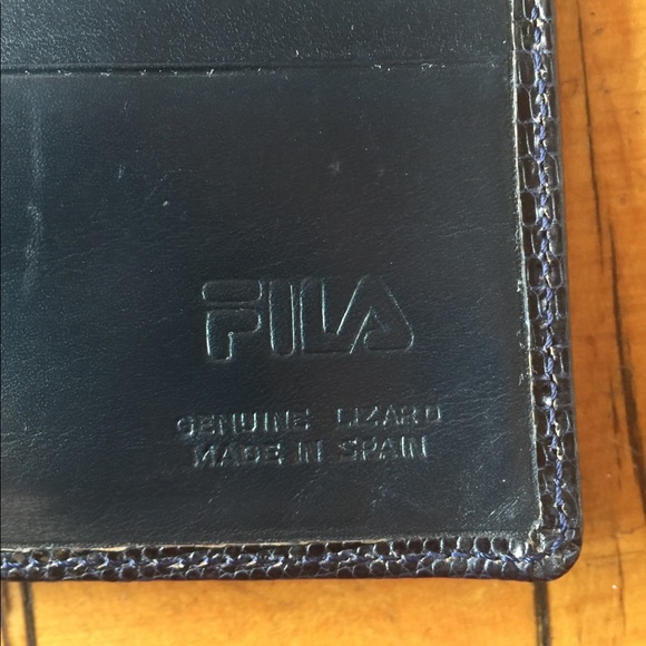 Fila | Bags | Vintage Navy Fila Leather Wallet | Poshmark